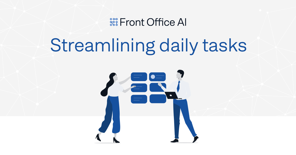Front Office AI - Customisable tools to manage asset workflows and ...